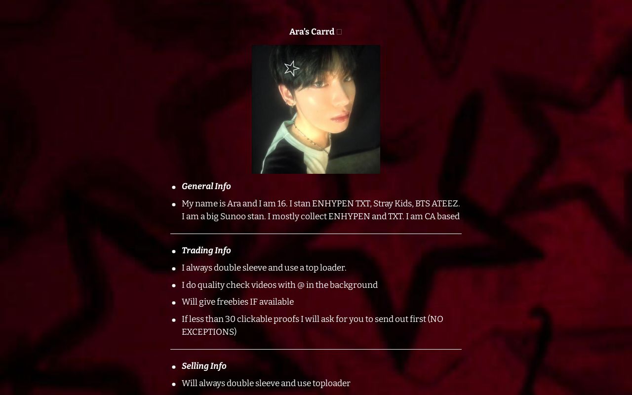 Aras card